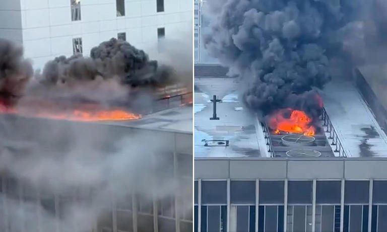 Skyscraper catches fire in Midtown Manhattan close to route of St ...