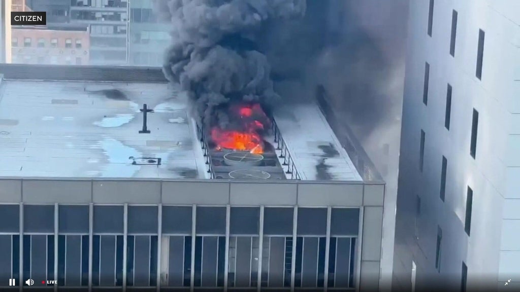 Fire erupts in Midtown Manhattan at high-rise near NYC St. Patrick's ...