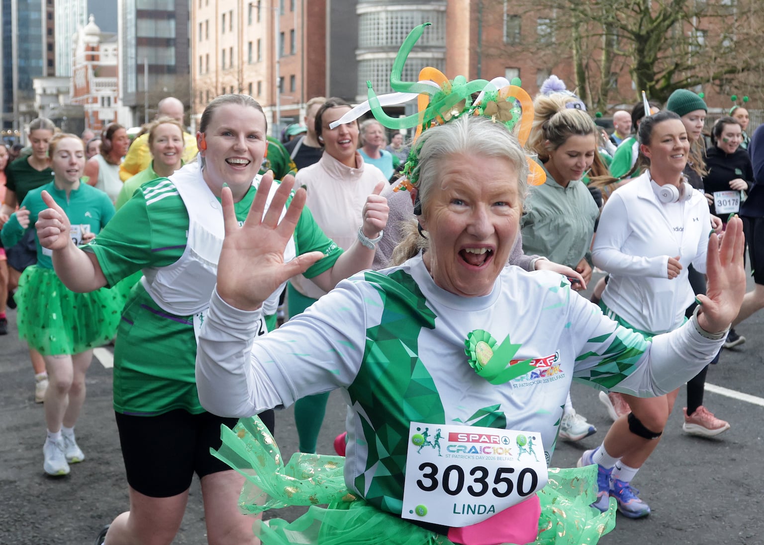 Sea of green across Belfast as thousands take part in SPAR Craic 10k