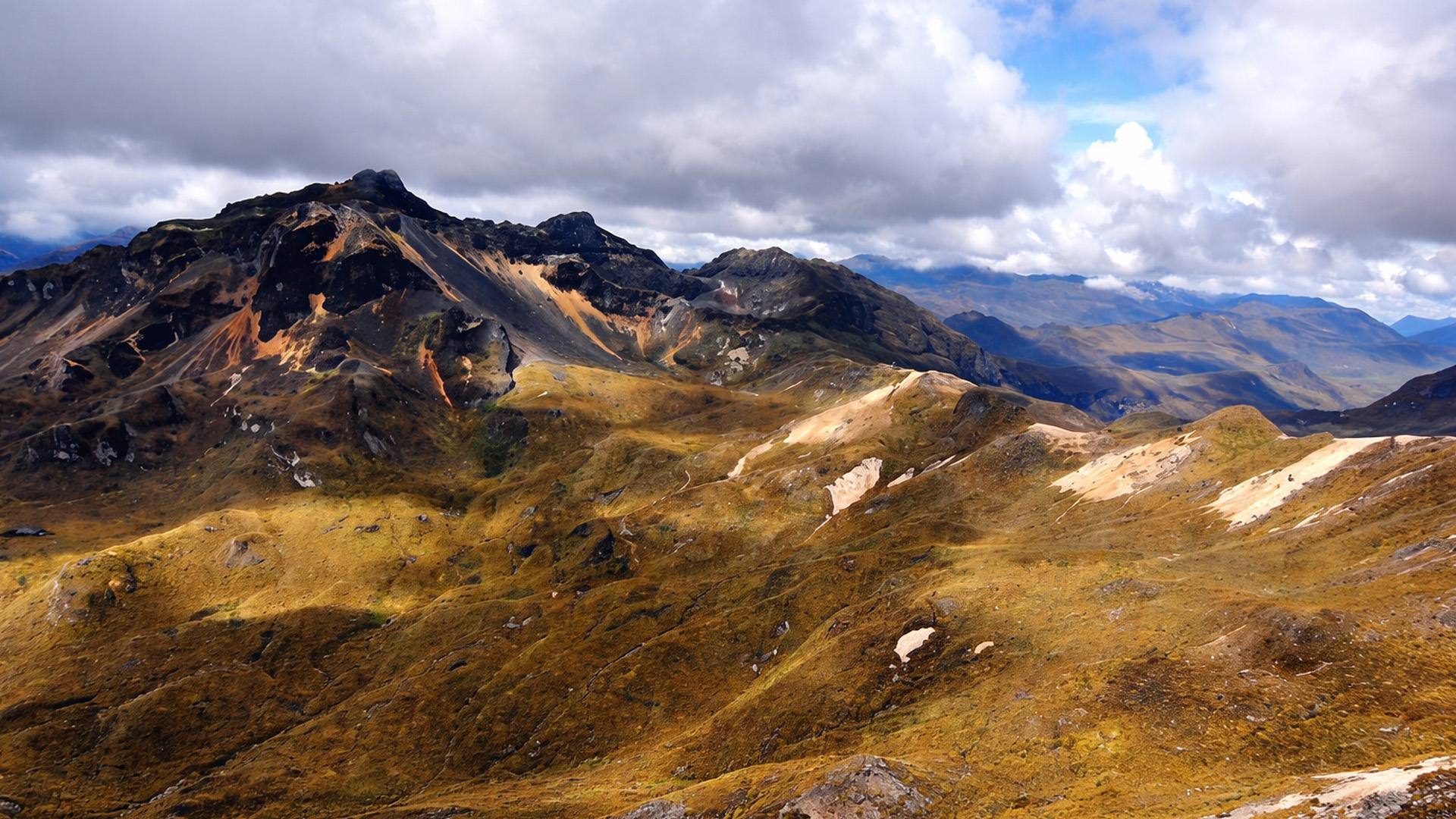 El parque de los volcanes en lo alto de los Andes de Colombia