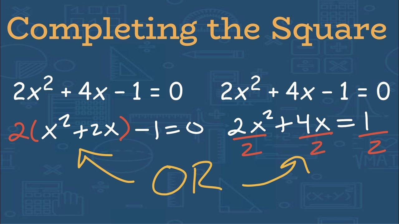 Choosing the right method | Completing the square