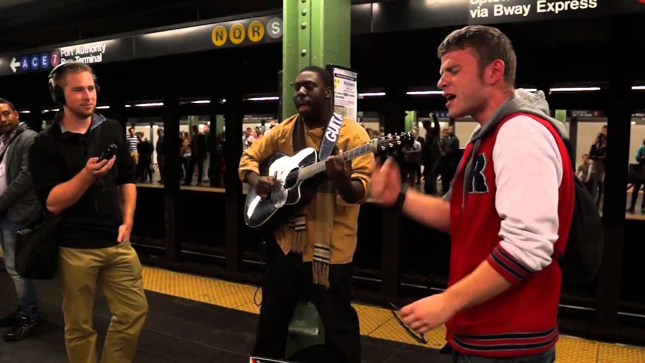 You won't believe this subway duet!