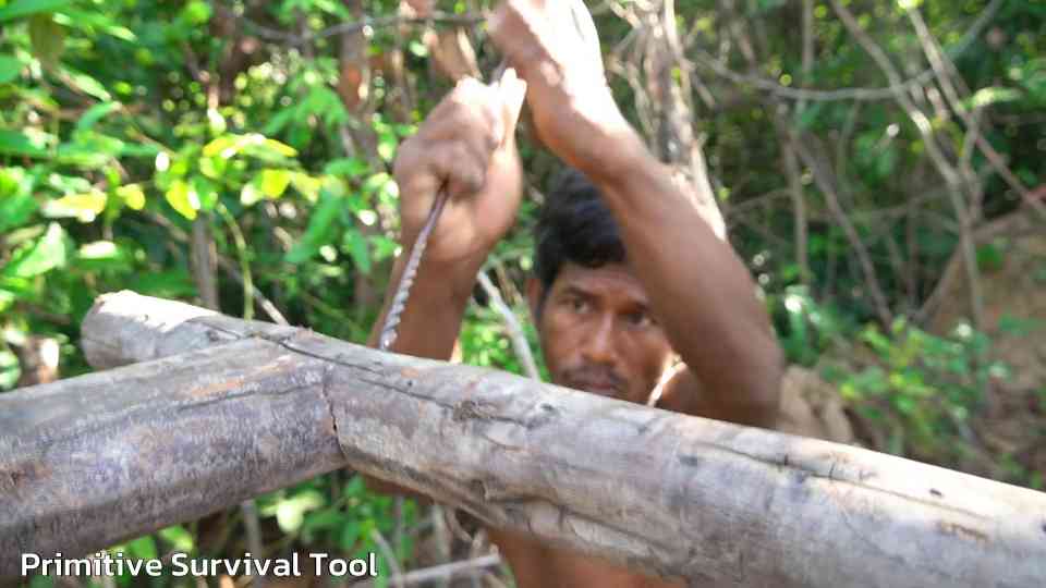 Watch two men turn natural ground into a modern underground shelter