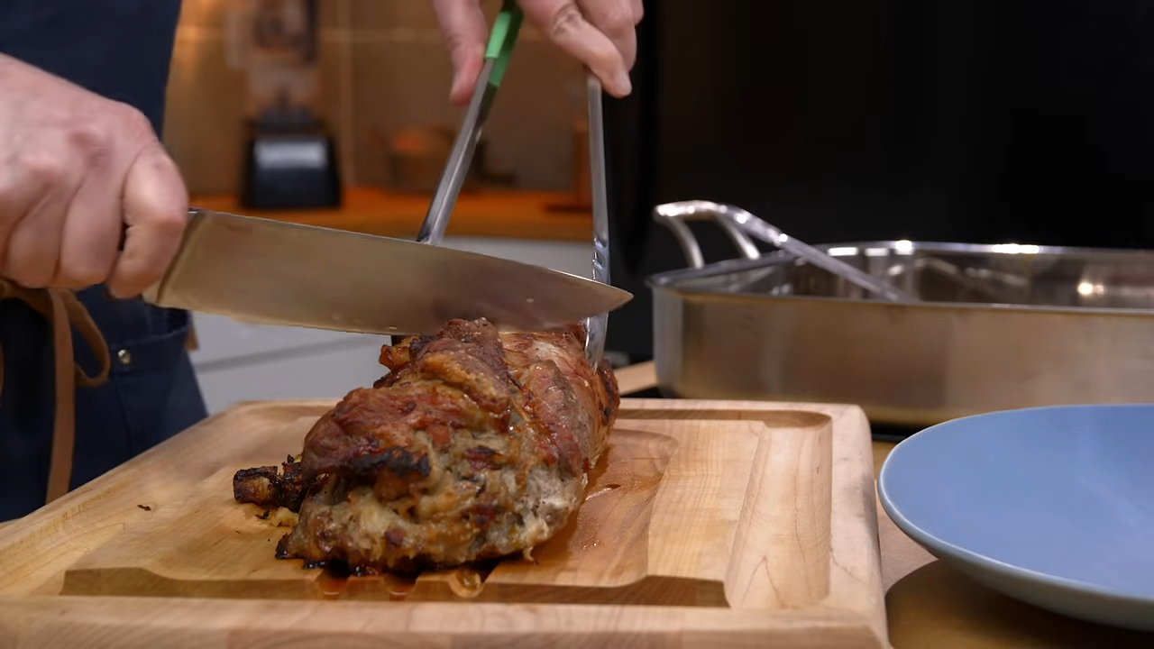 How this stuffed pork loin becomes incredibly juicy