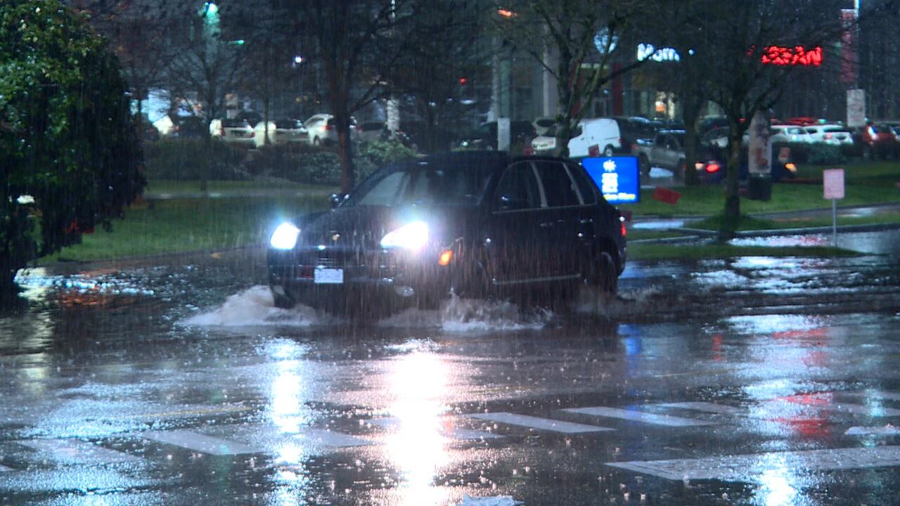 Prolonged atmospheric river brings heavy rain to BC coast