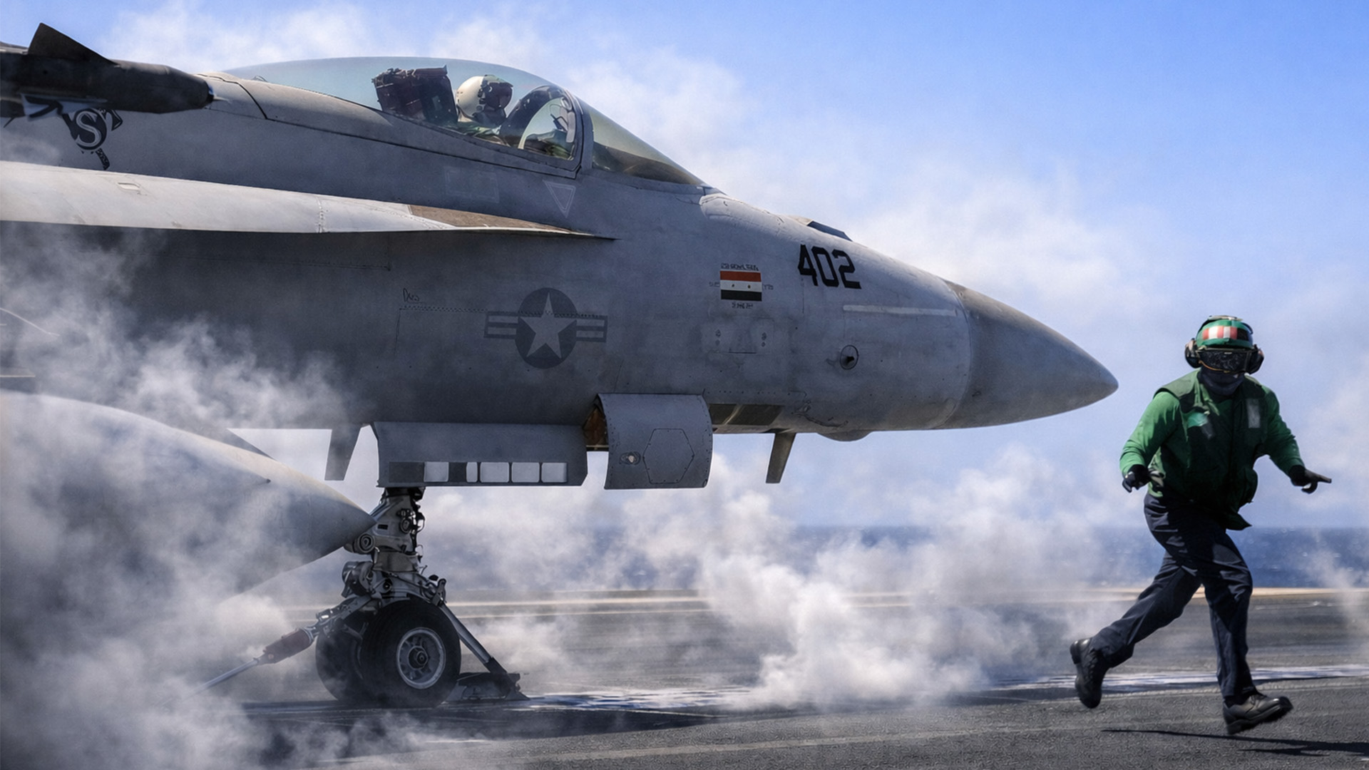 USS Gerald R Ford conducts flight operations during Epic Fury