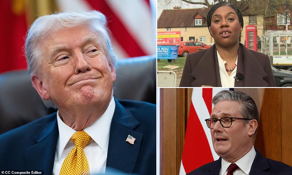 Badenoch blasts 'childish' Trump over Iran rant at rant at Starmer