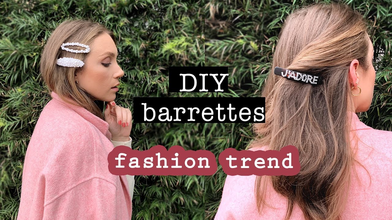 DIY hair barrettes tutorial for trendy accessories