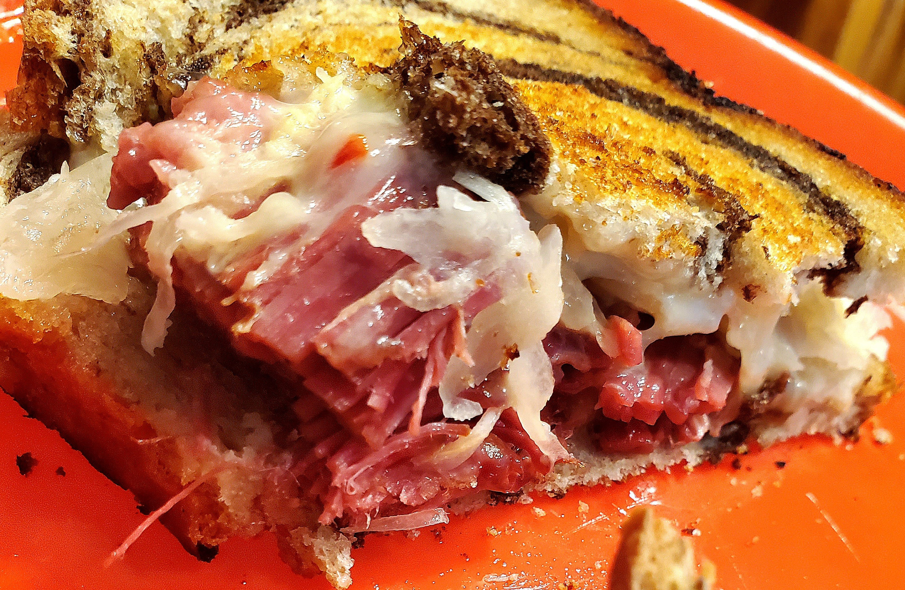 Classic Reuben sandwich perfect for leftover corned beef