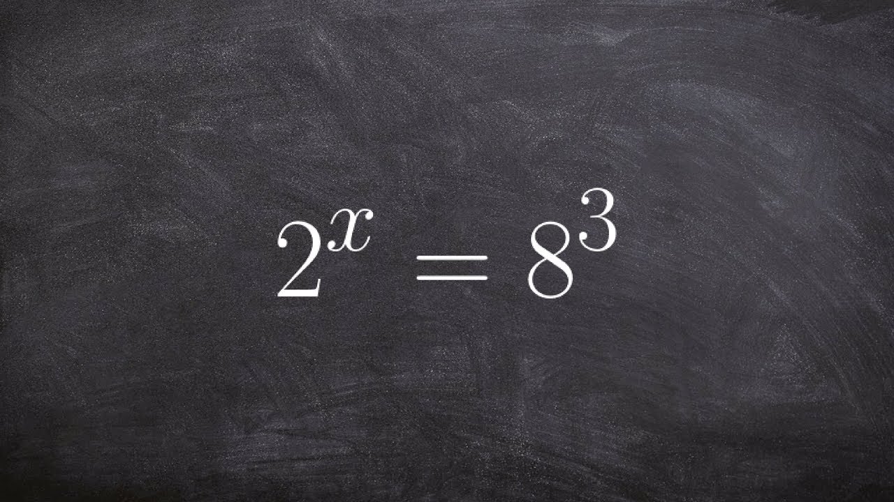 Solving a simple equations with exponents