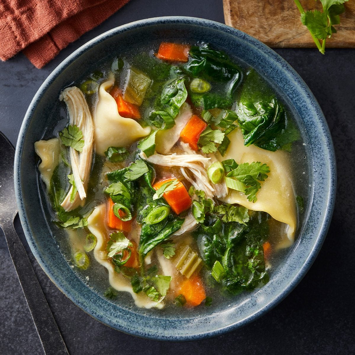 Lemongrass ginger chicken noodle soup
