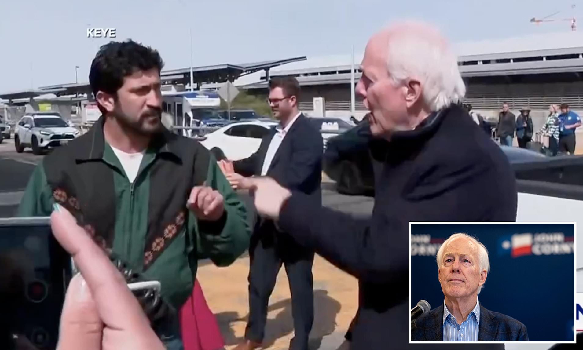 Democrat confronts embattled Republican senator at airport over ...