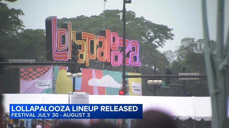 Lollapalooza releases full 2026 lineup including Charli XCX, Tate McRae ...