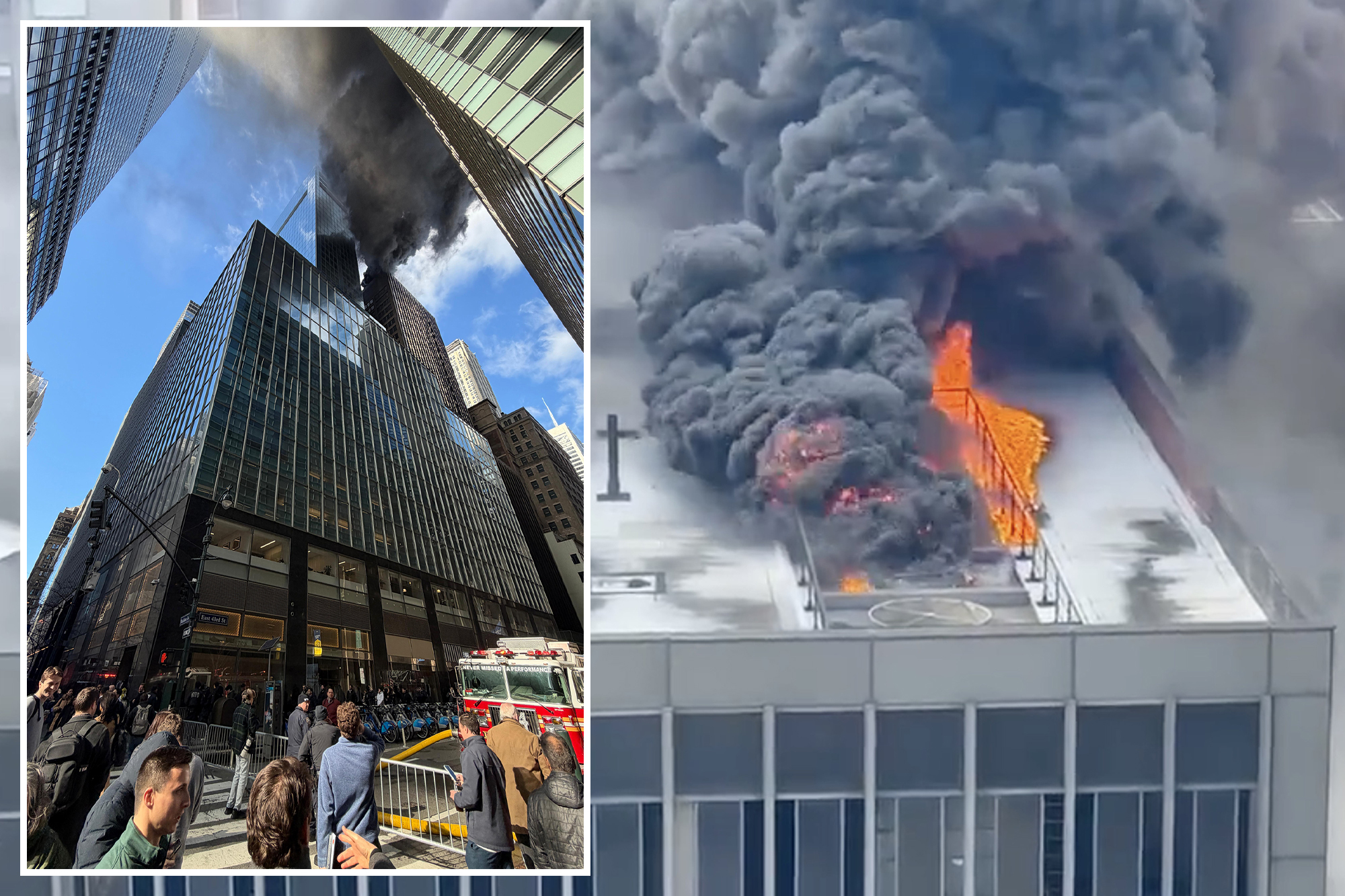 Massive fire burns in NYC Midtown high-rise by start of St. Patrick’s ...