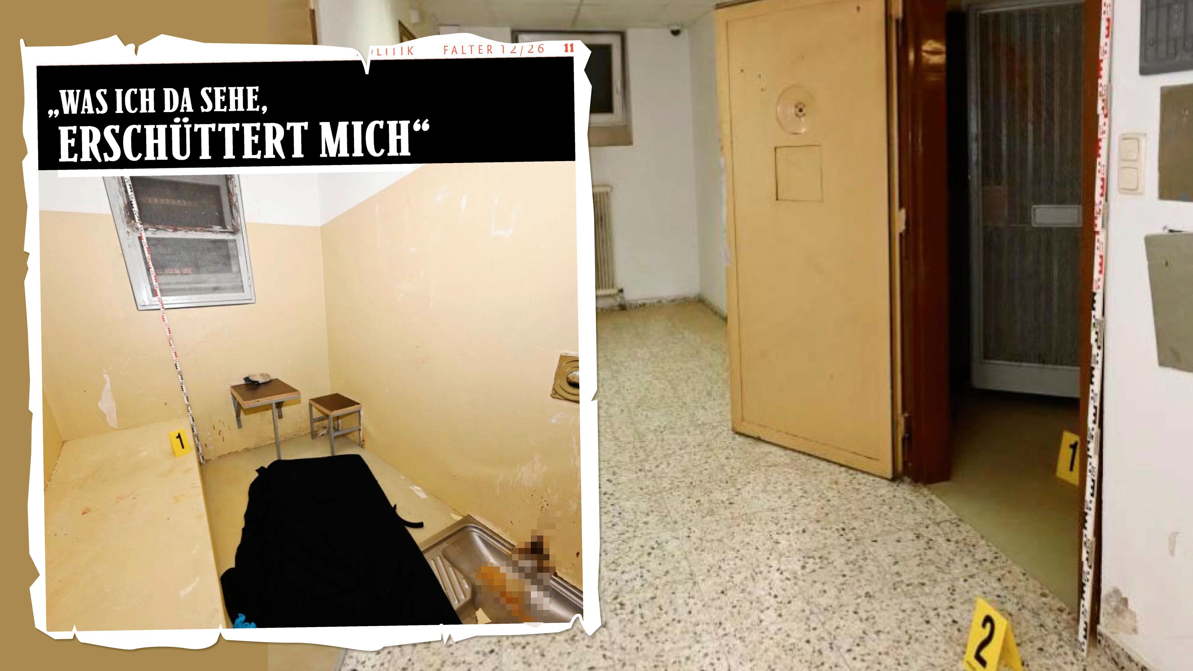 Die Schock-Bilder aus der "Todeszelle" der Justizanstalt Hirtenberg