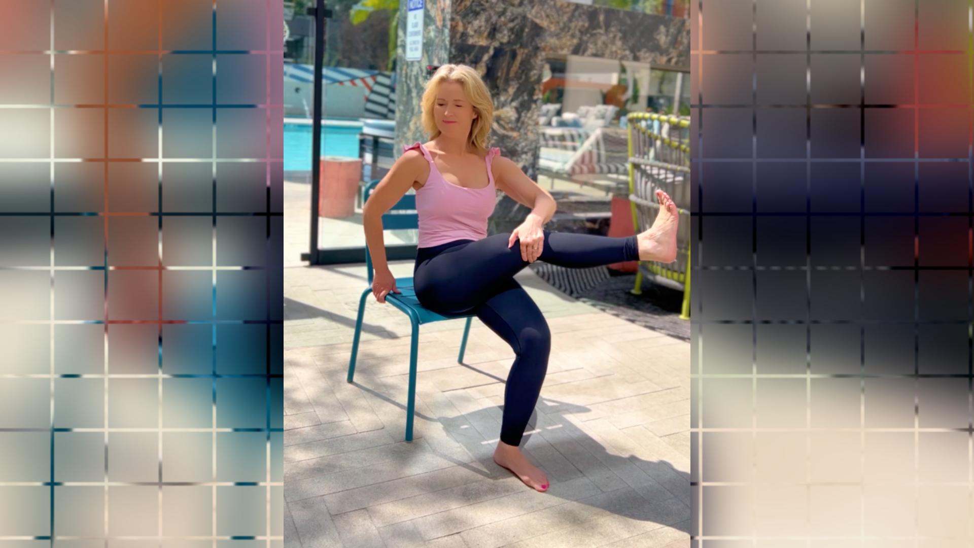 Tight achy hips? 5 gentle chair yoga stretches to soothe away tension ...