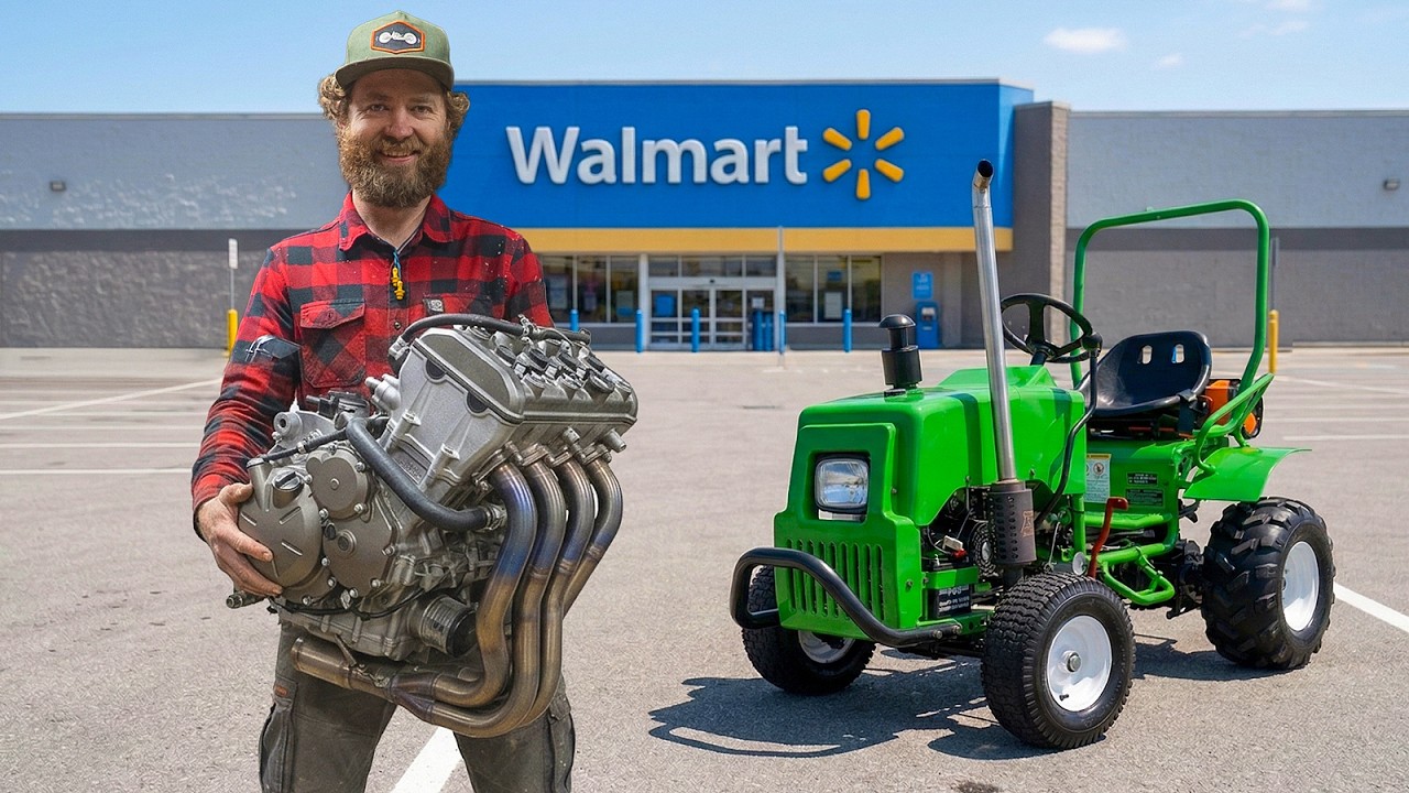 I swapped my tractor's engine for speed! 🚜💨
