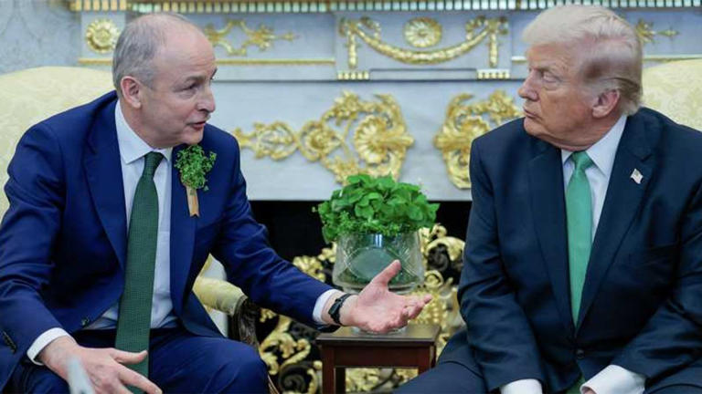 Trump sneers at Irish president in front of guest