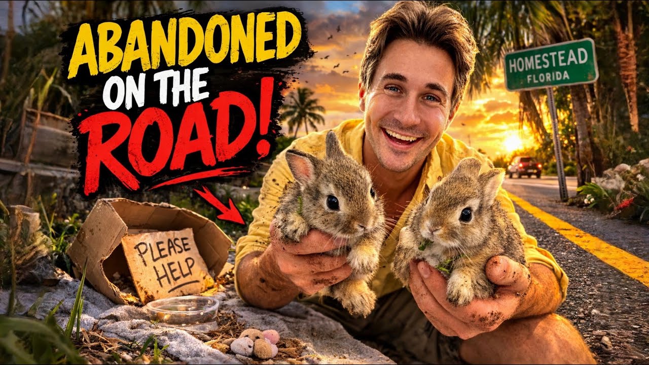 Someone dumped these baby bunnies in the street