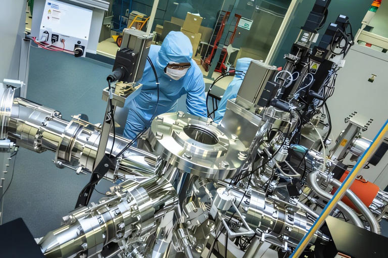 Proof-of-concept quantum battery shows faster charging as it gets larger