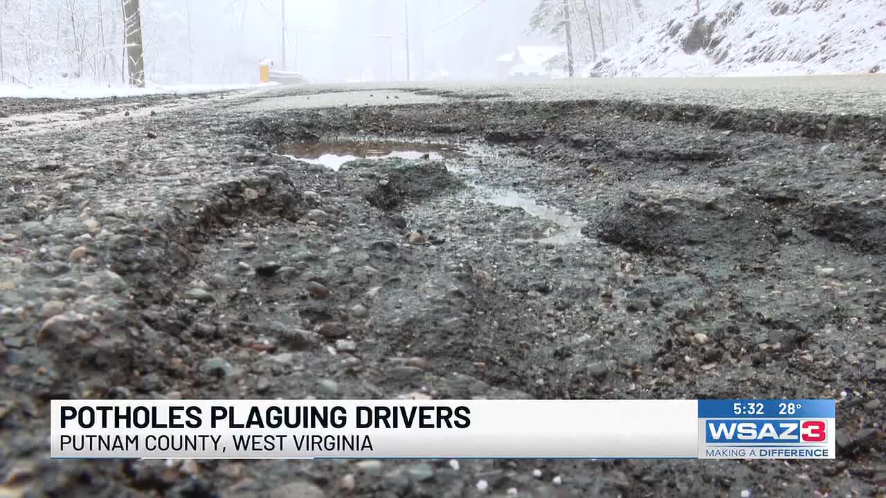 Putnam County drivers dodge potholes on Route 34