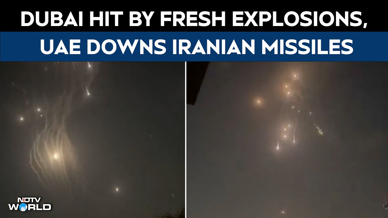 Dubai hit by fresh explosions, UAE downs Iranian missiles