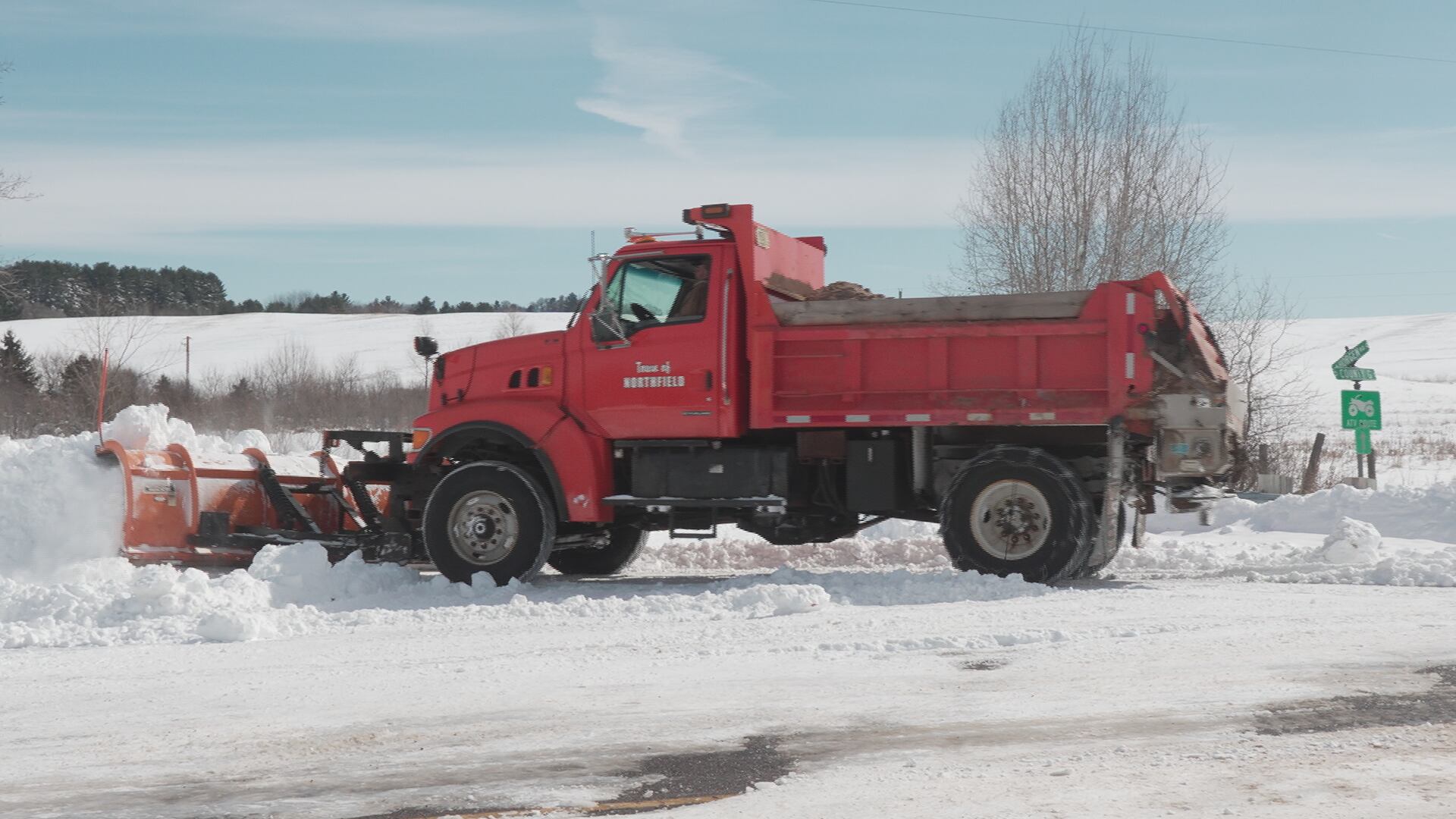 Update on snow plowing operations in the Town of Northfield