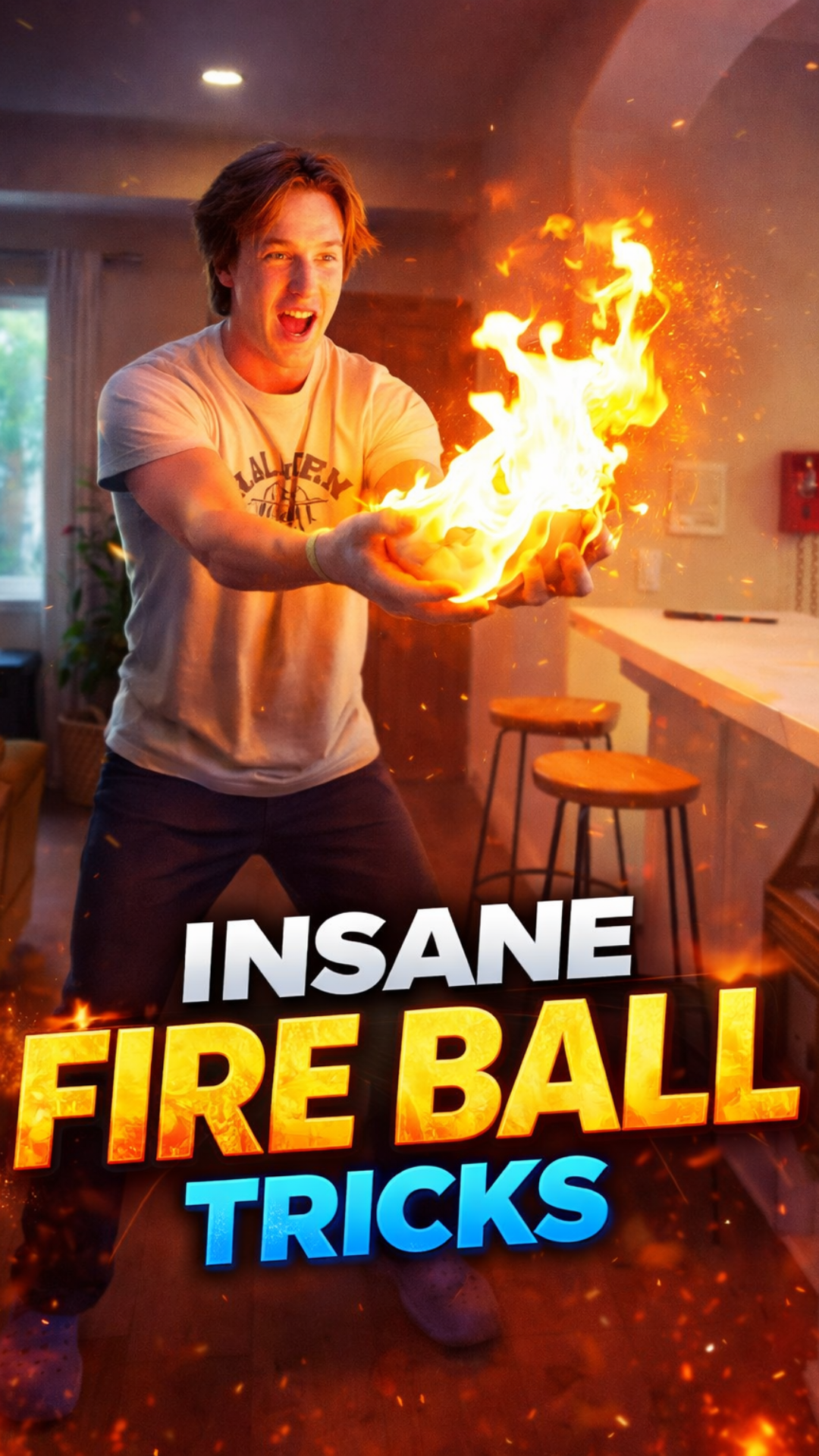 Juggle fire balls like a pro: Stunning performance