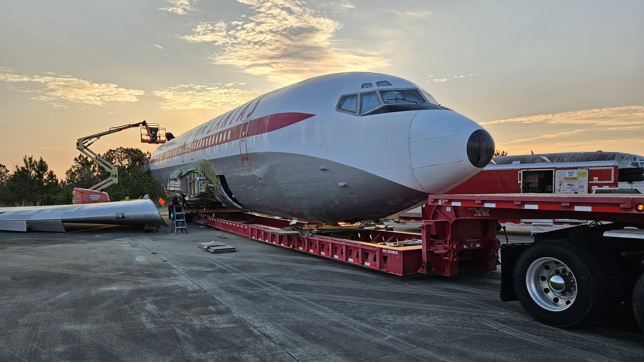 John Travolta's old luxury jet bound for Australian aviation museum by ship