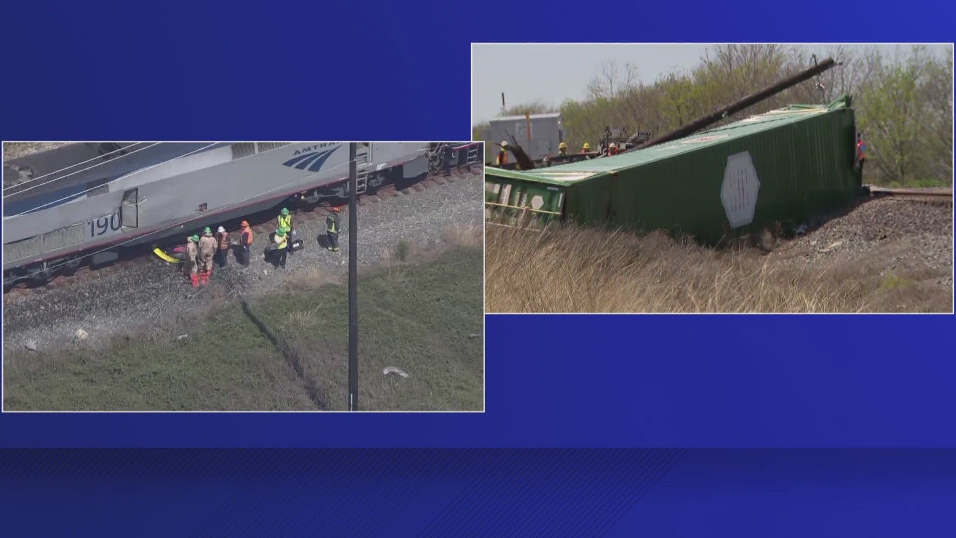 Amtrak train and 18-wheeler collide in Missouri City