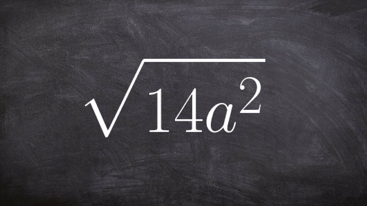 Simplifying a basic radical expression root