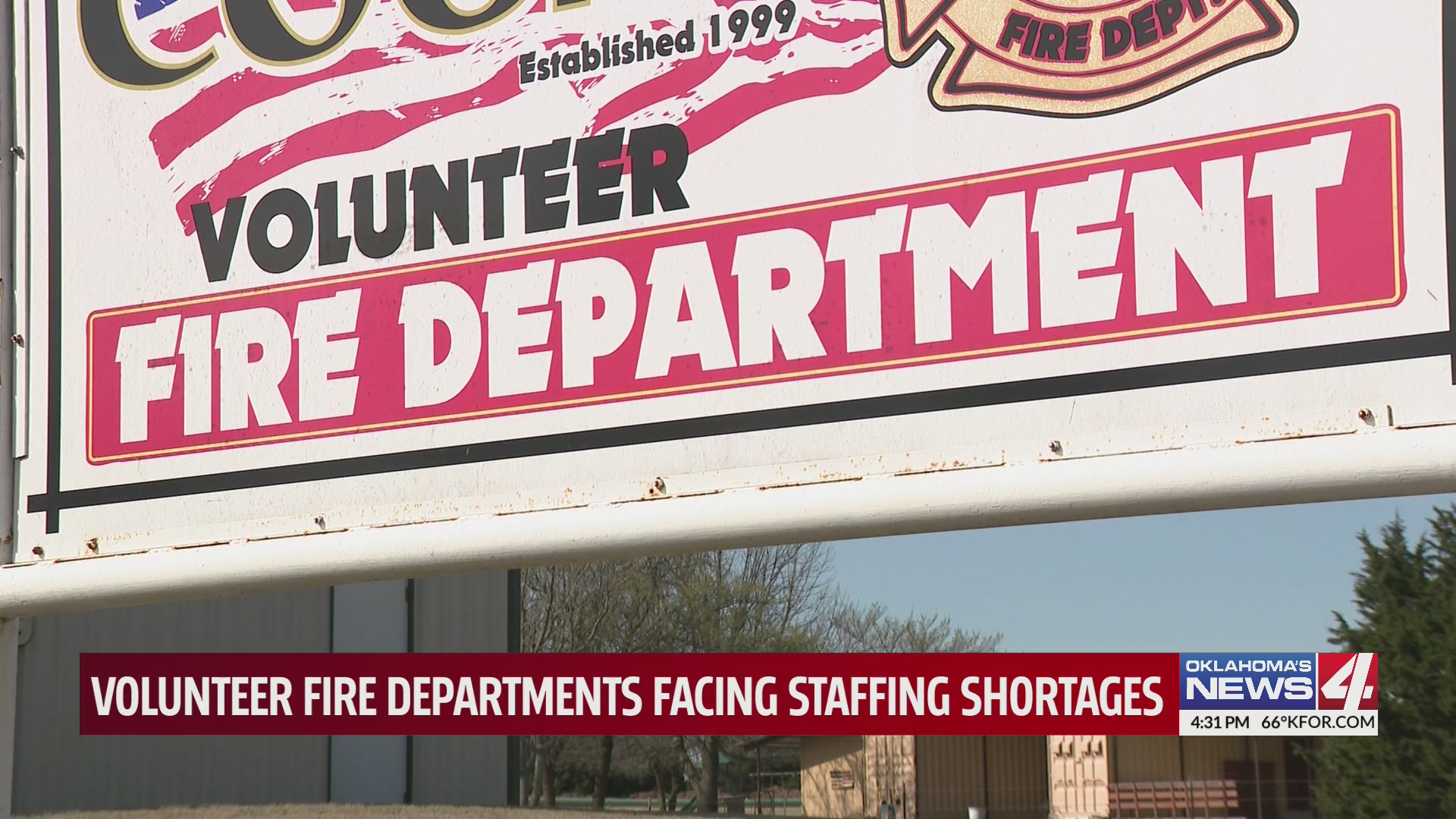 Volunteer fire departments facing staffing shortages