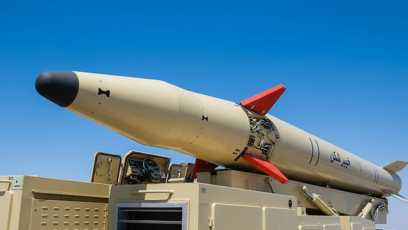 This Iranian missile exploded in the sky - and 80 smaller ones fell out
