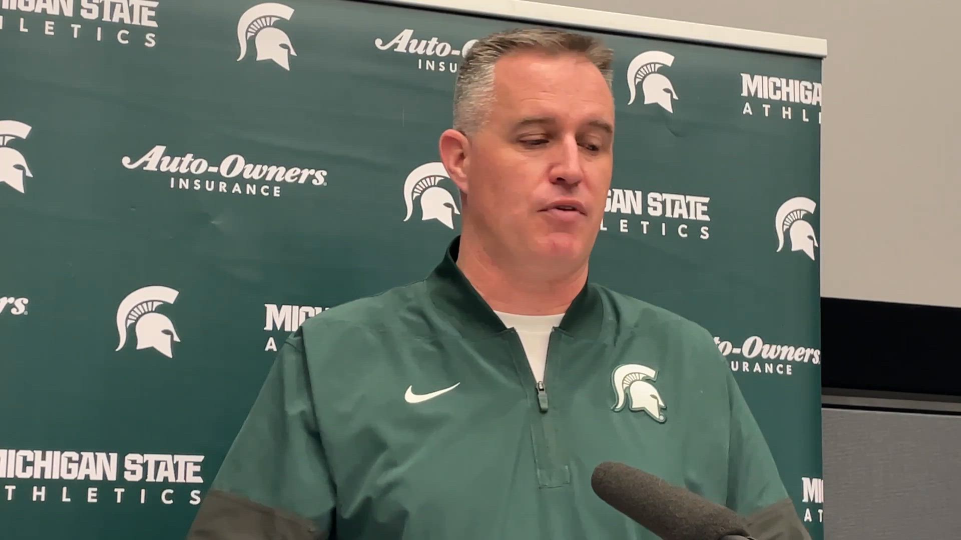 Michigan State Spartans head football coach Pat Fitzgerald on toughness ...