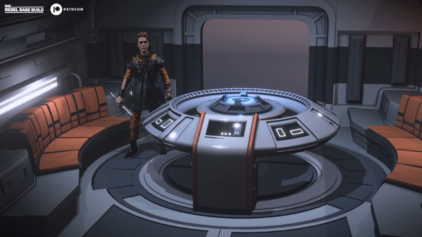 Black Series holo table diorama inspired by Fallen Order