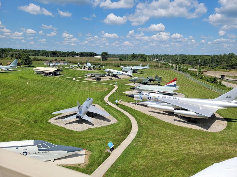 Walk among nearly 30 retired military aircraft at this Indiana museum