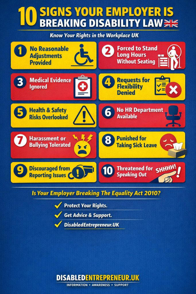 10 signs your employer is breaking disability law