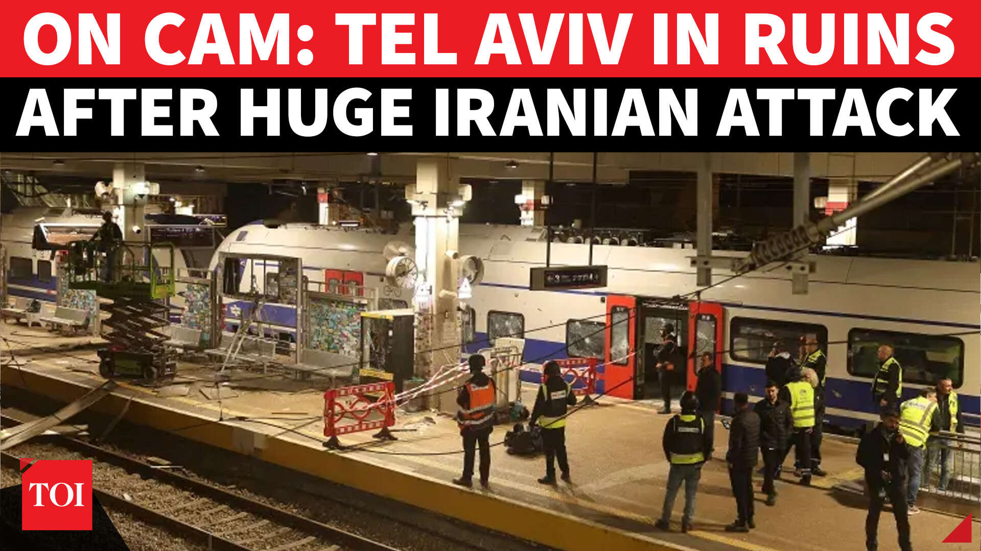 'Direct hit': Iran bombs Tel Aviv train station; rail services shut ...