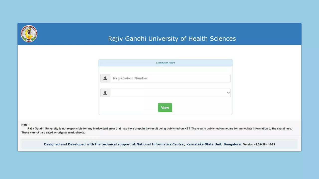 RGUHS BSc nursing result 2026 released on EMS portal, download ...