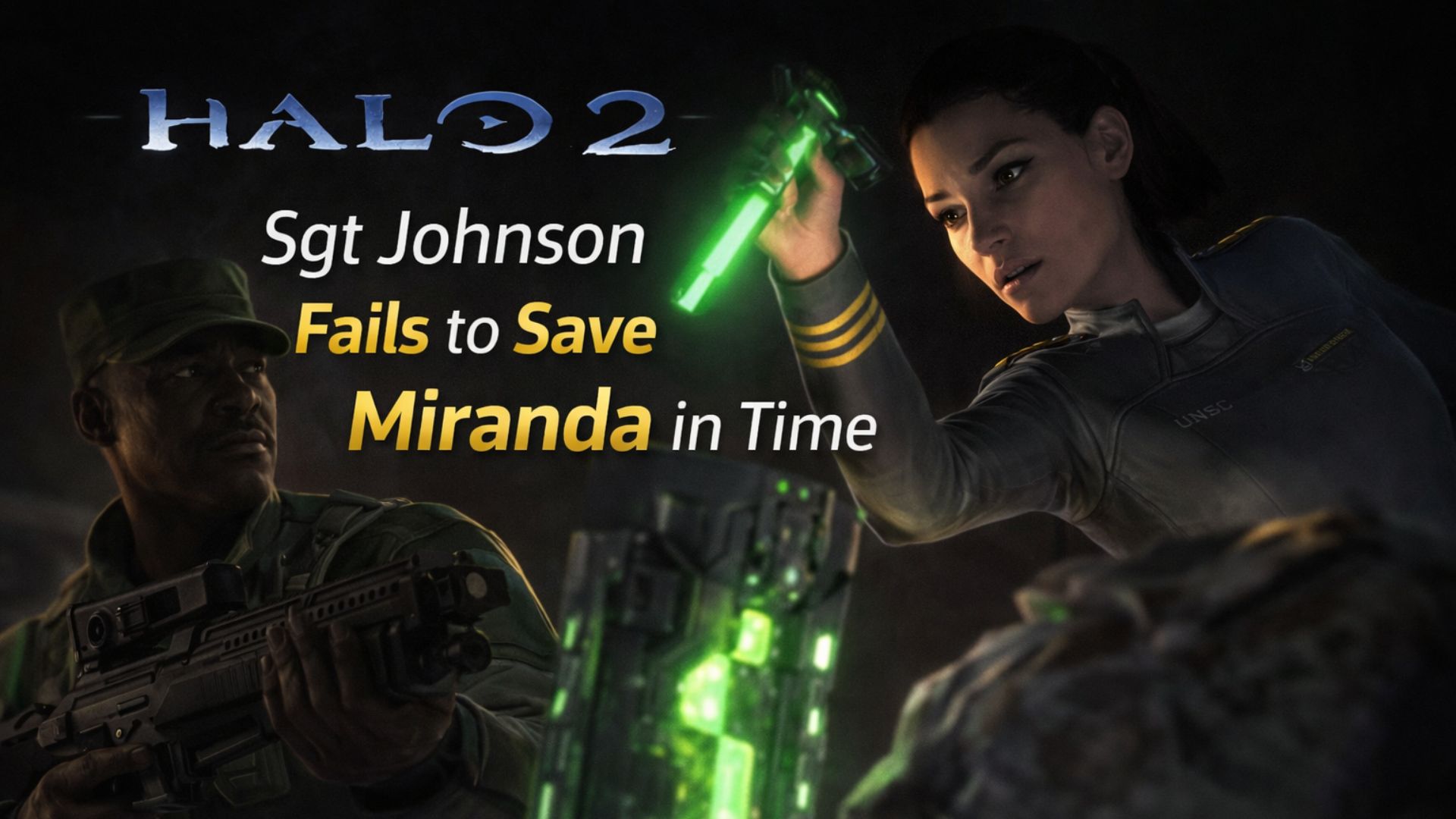 Halo 2 Sgt Johnson fails to save Miranda in time