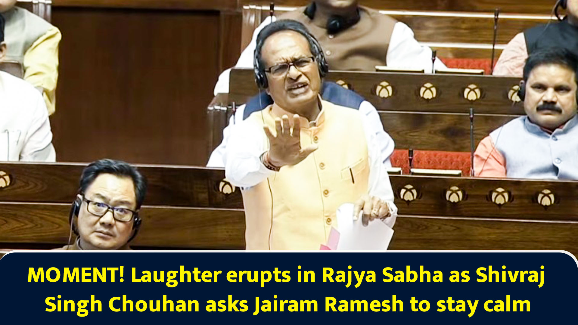Moment! Laughter erupts in Rajya Sabha as Shivraj Singh Chouhan asks ...