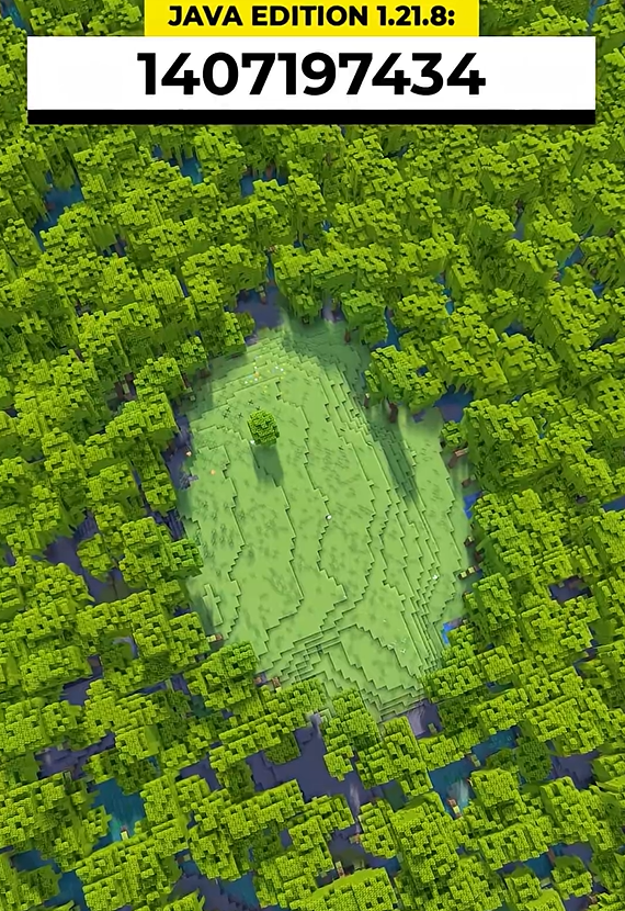 Minecraft seed: Plains biome surrounded by mangrove swamp!