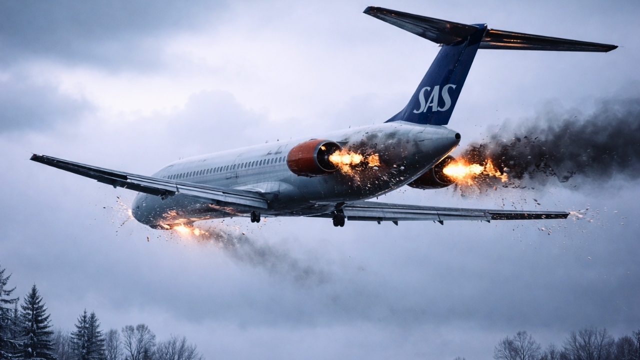 SAS Flight 751 lost both engines moments after takeoff and the crew had ...