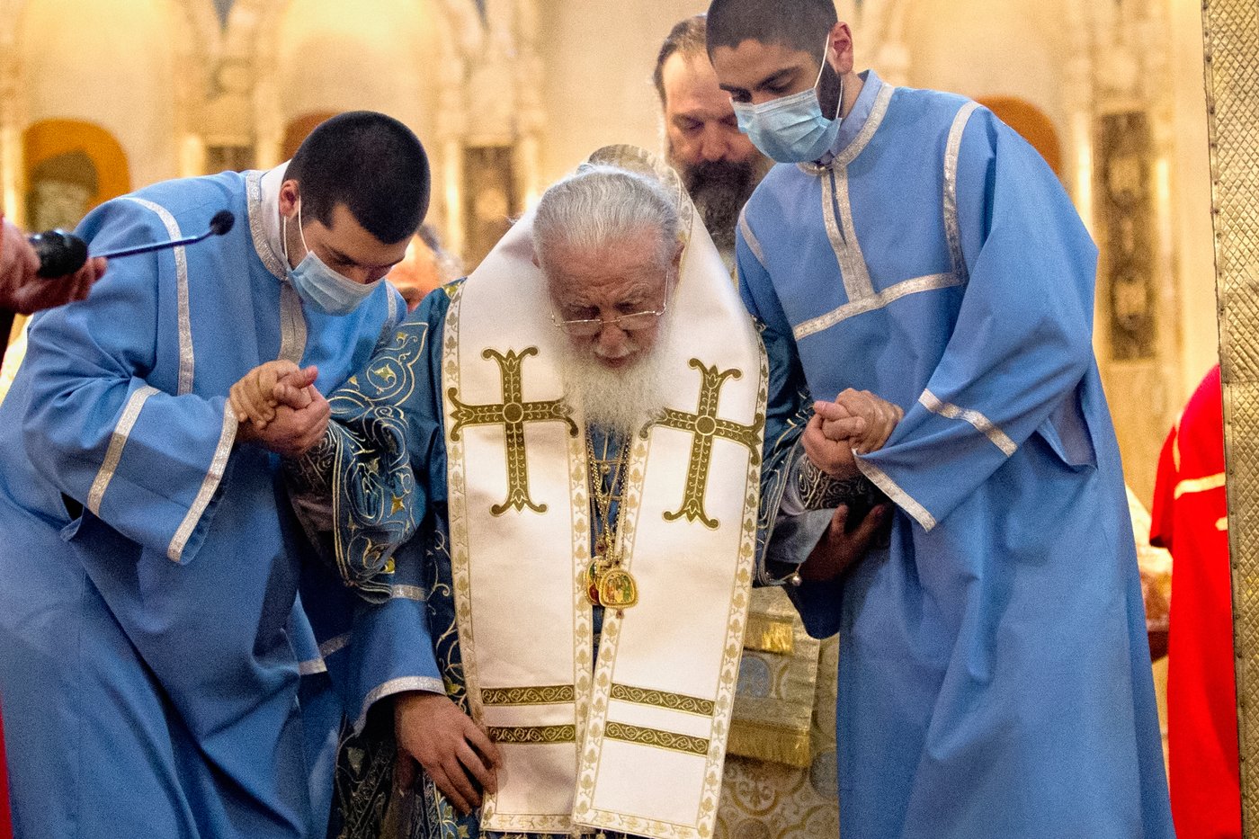 Georgian Orthodox Patriarch Ilia II, hailed as an 'epochal figure ...