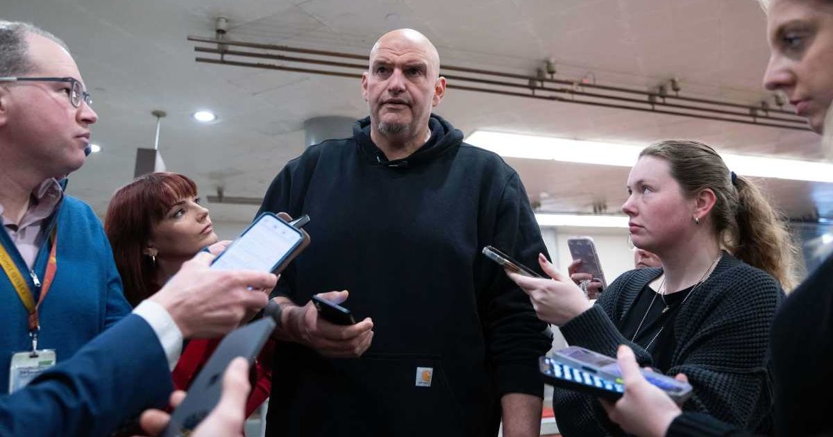 Fetterman breaks with Democrats, says he alone backs Trump’s epic fury ...