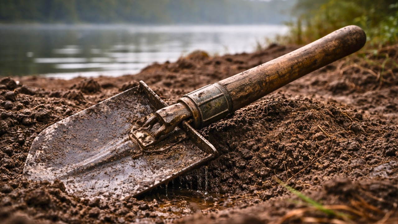 Old German positions still hide WW2 relics beneath the lakeside soil