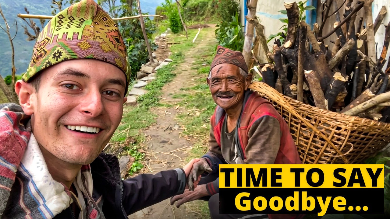 Nepali village farewell: Traditional kitchen, farm work, and warm ...