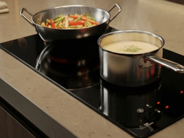 Double induction cooktop: This double induction cooktop is perfect for ...