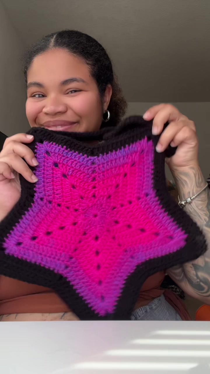 Crochet star bag cute handmade design