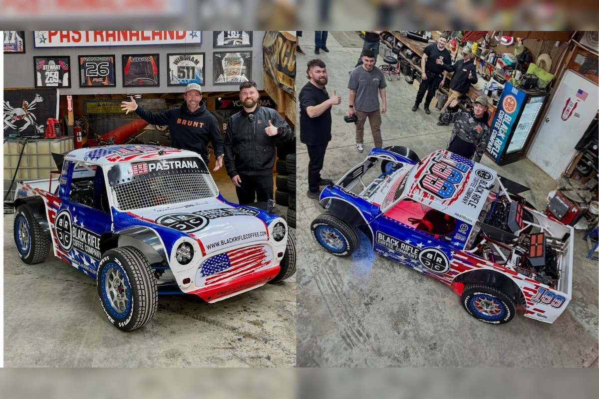 Travis Pastrana's latest showcar is a Mini Cooper pickup with Hayabusa ...